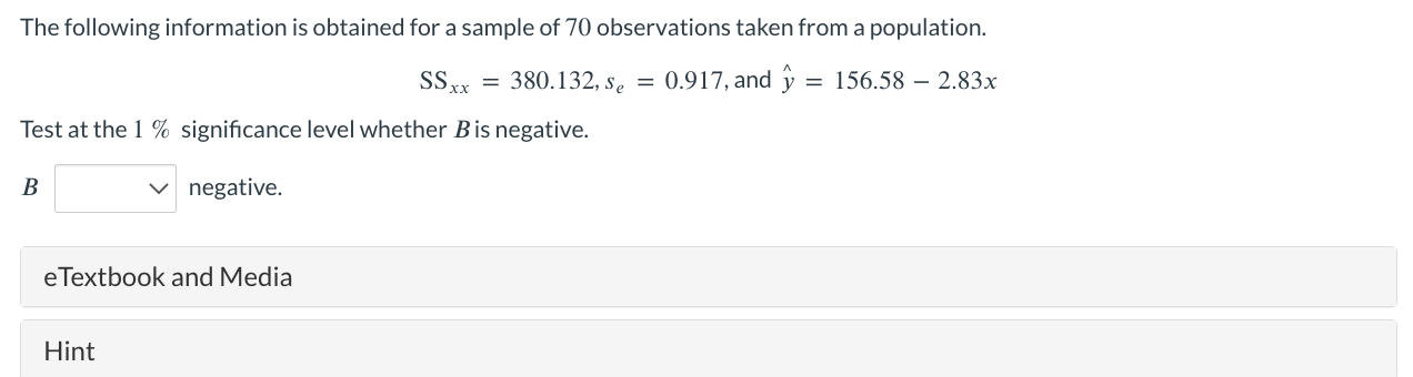 Solved The following information is obtained for a sample of | Chegg.com