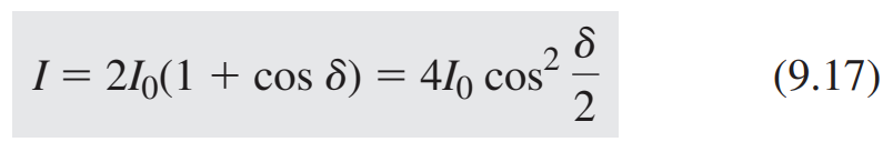 Solved 9.56 Consider the interference pattern of the | Chegg.com