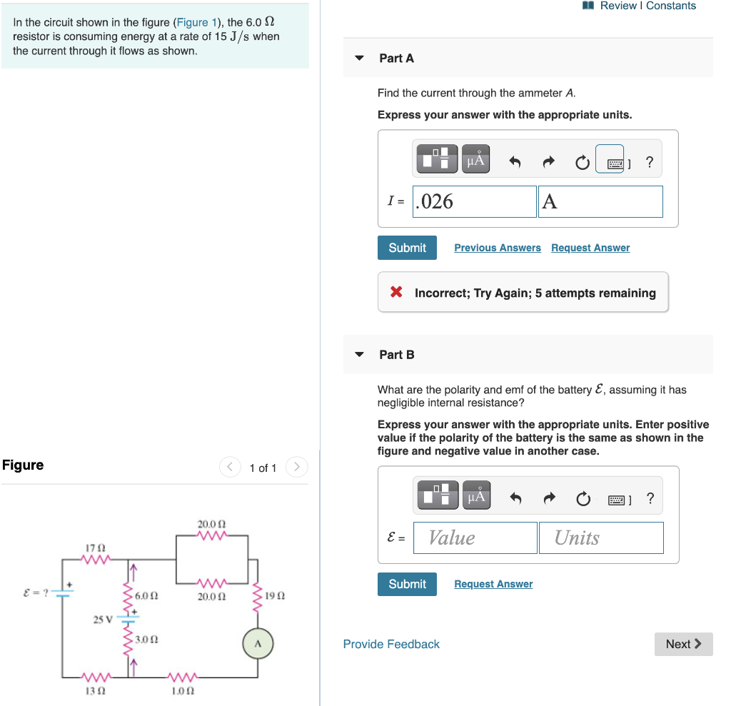 Solved M Review | Constants In the circuit shown in the | Chegg.com