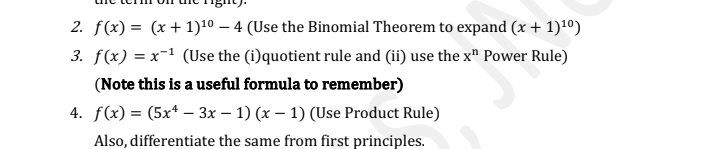 Solved f(x)=(x+1)10-4 (Use the Binomial Theorem to expand | Chegg.com