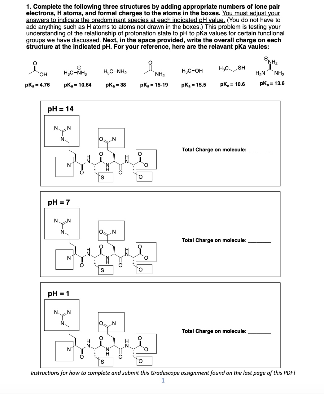 Solved 1. Complete the following three structures by adding | Chegg.com
