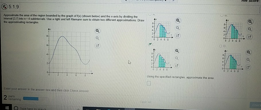 Solved Approximate the area of the region bounded by the | Chegg.com