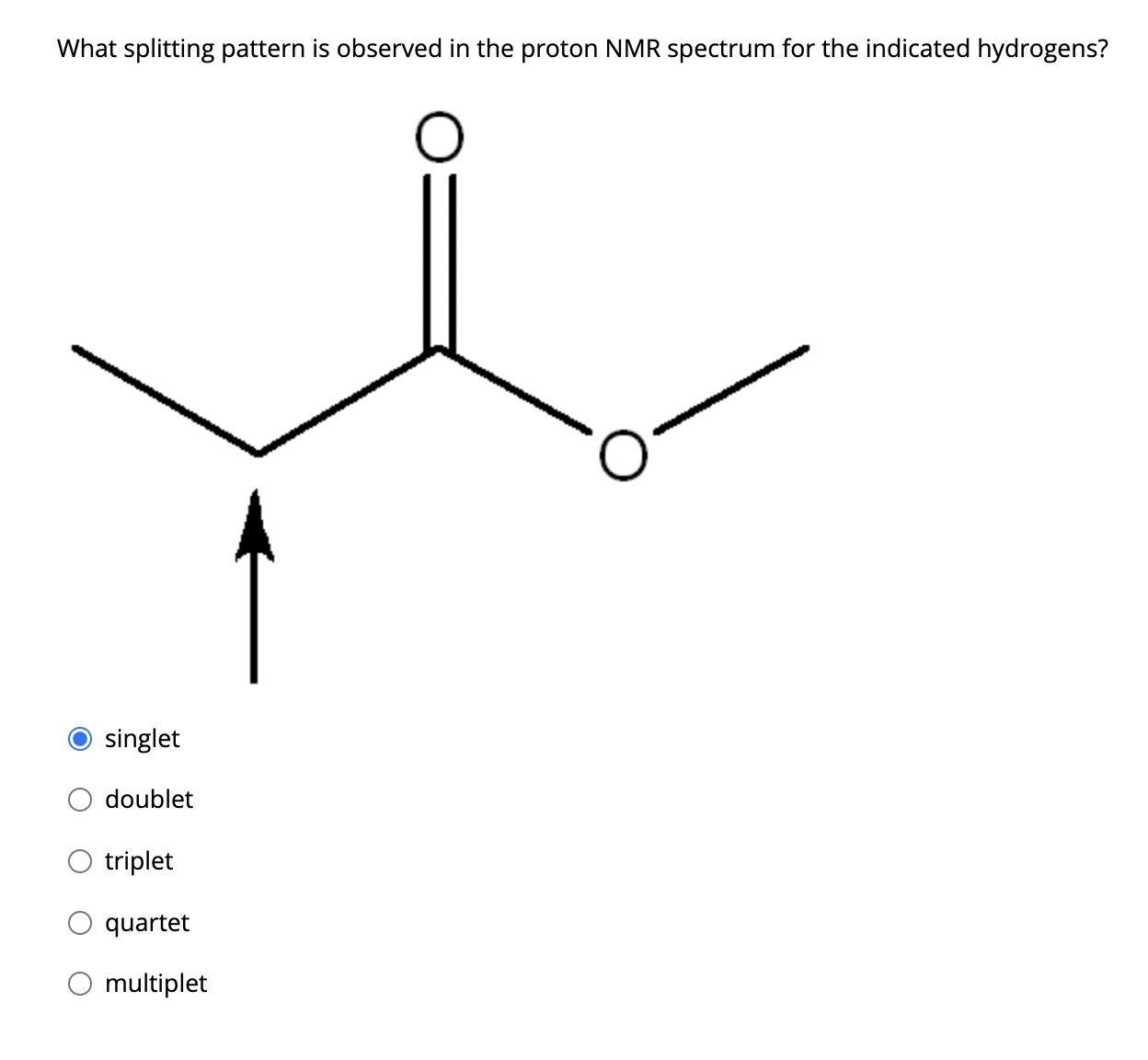 Solved Please help! What splitting pattern is observed in | Chegg.com