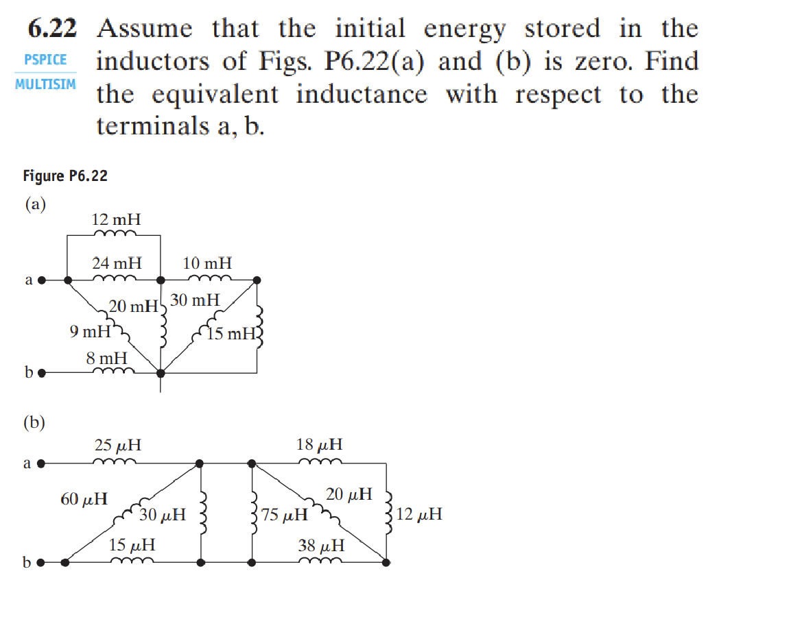 Solved 6.22 Assume that the initial energy stored in the | Chegg.com