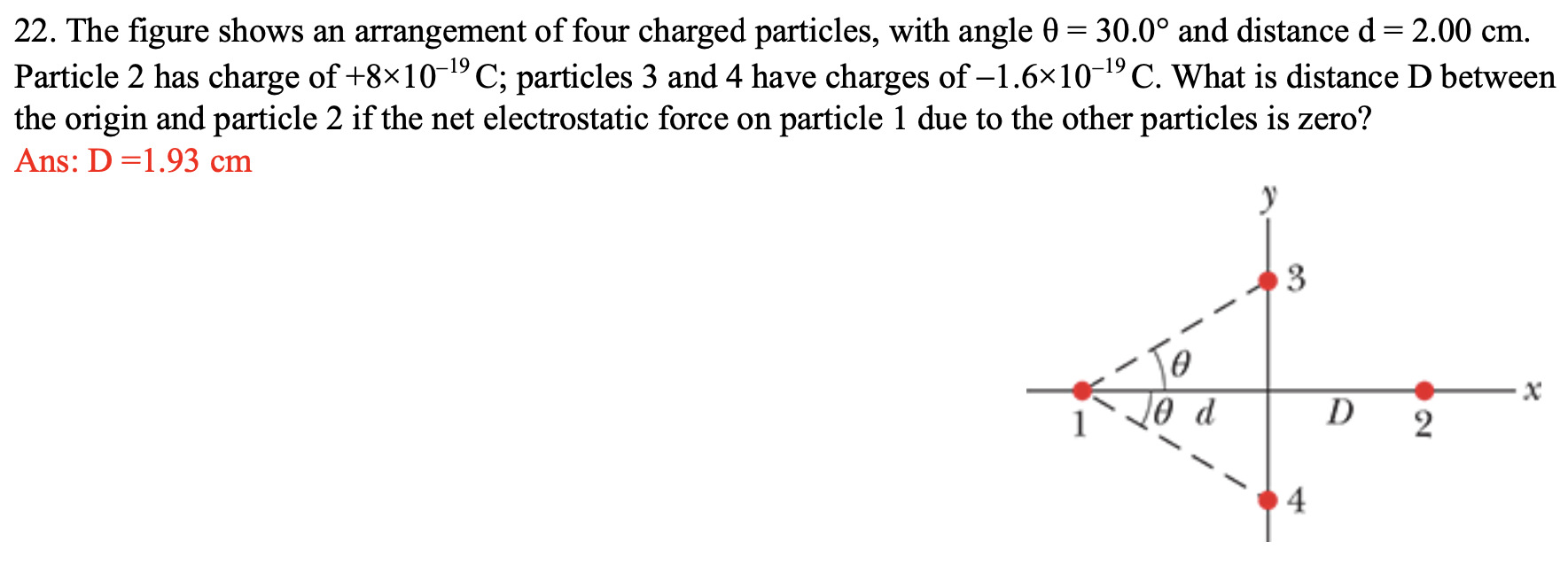 Solved The figure shows an arrangement of four charged | Chegg.com