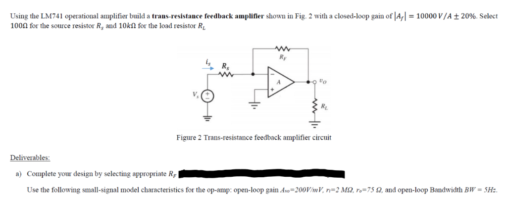 Solved Using the LM741 operational amplifier build a | Chegg.com