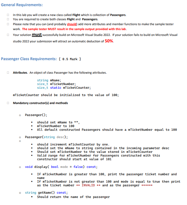Solved OOP 3200 Lab 3 Collections C++ This will have 5 | Chegg.com