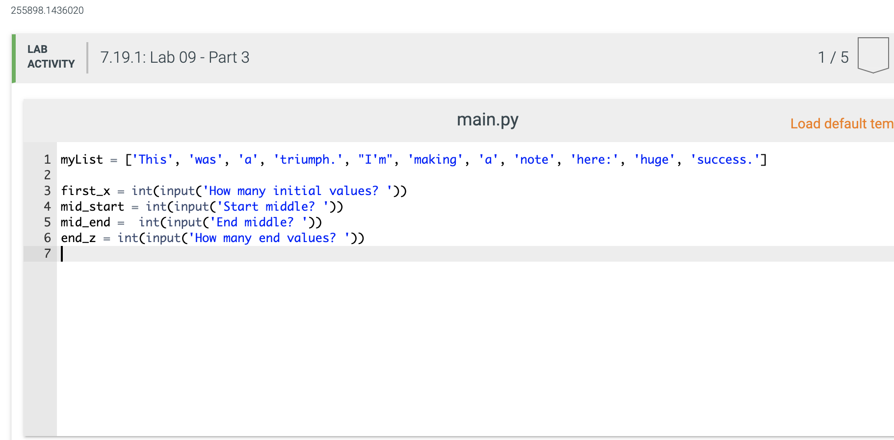 Solved 7.19 Lab 09 - Part 3 In this lab, we will work on | Chegg.com