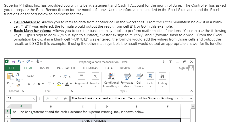 Solved Superior Printing, Inc. has provided you with its | Chegg.com