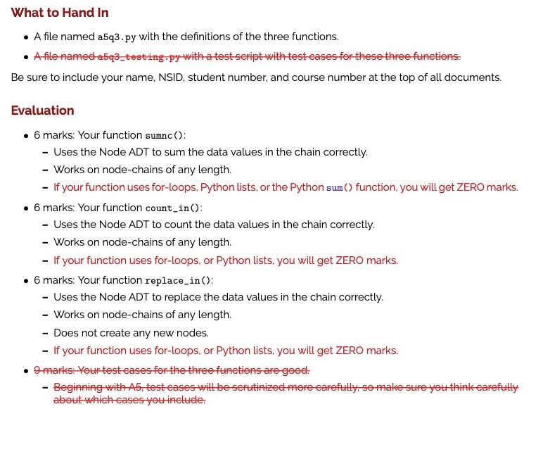 Solved a5q3.py starter file: import node as N def | Chegg.com