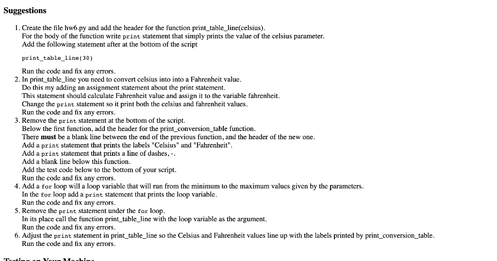Solved Create the file hw6.py and add the header for the | Chegg.com