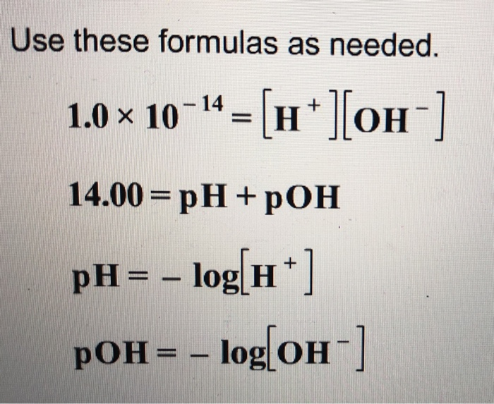 Solved Complete this table of values for four aqueous | Chegg.com