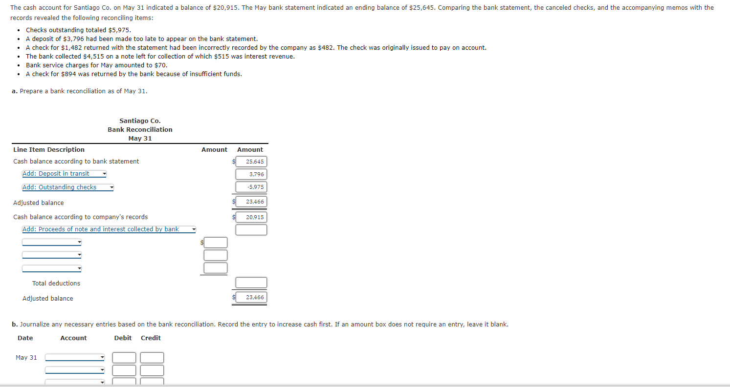 Solved records revealed the following reconciling items: - | Chegg.com