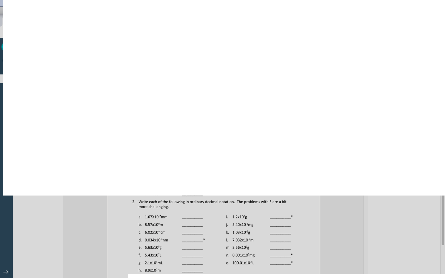 Solved 2. Write each of the following in ordinary decimal | Chegg.com