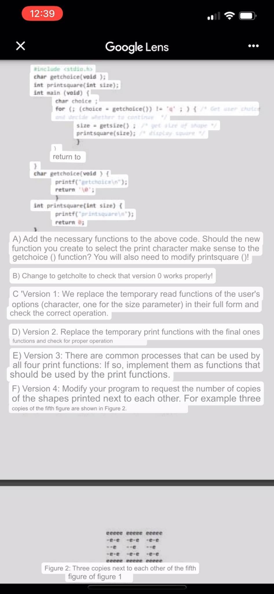 12:39 х X Google Lens include | Chegg.com