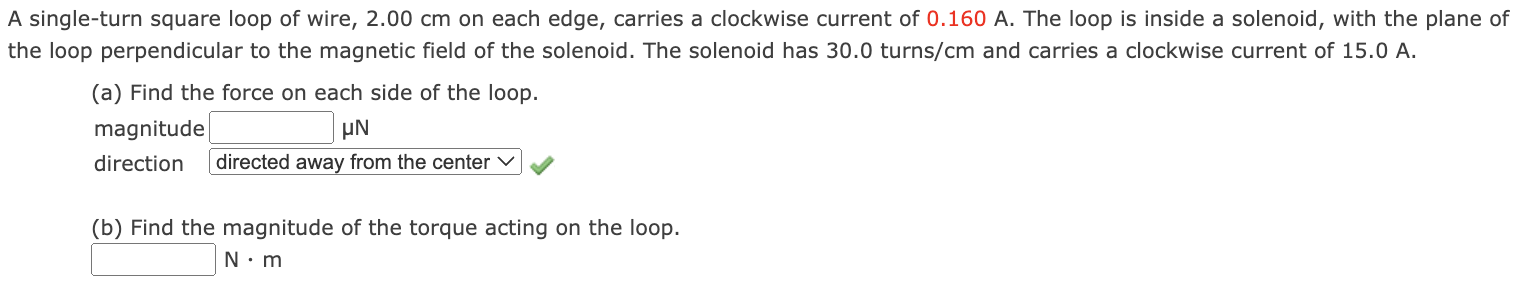 Solved A single-turn square loop of wire, 2.00 cm on each | Chegg.com