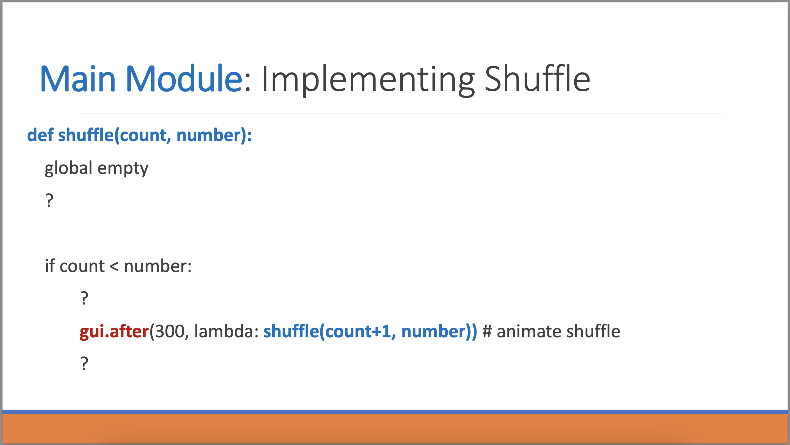 Solved Complete fifteen.py methods and use it to create | Chegg.com