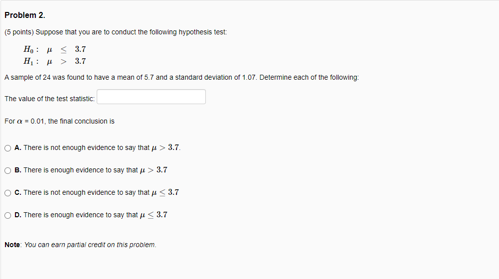 Solved (5 points) Suppose that you are to conduct the | Chegg.com Solved (5 points) Suppose that you are to conduct the | Chegg.com