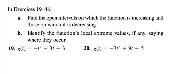 Solved In Exercises 19–46: Find the open intervals on | Chegg.com
