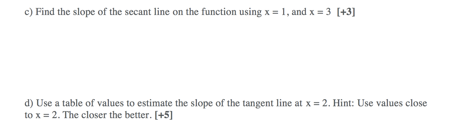 Solved I. Secant and Tangent Lines a) Create a polynomial | Chegg.com
