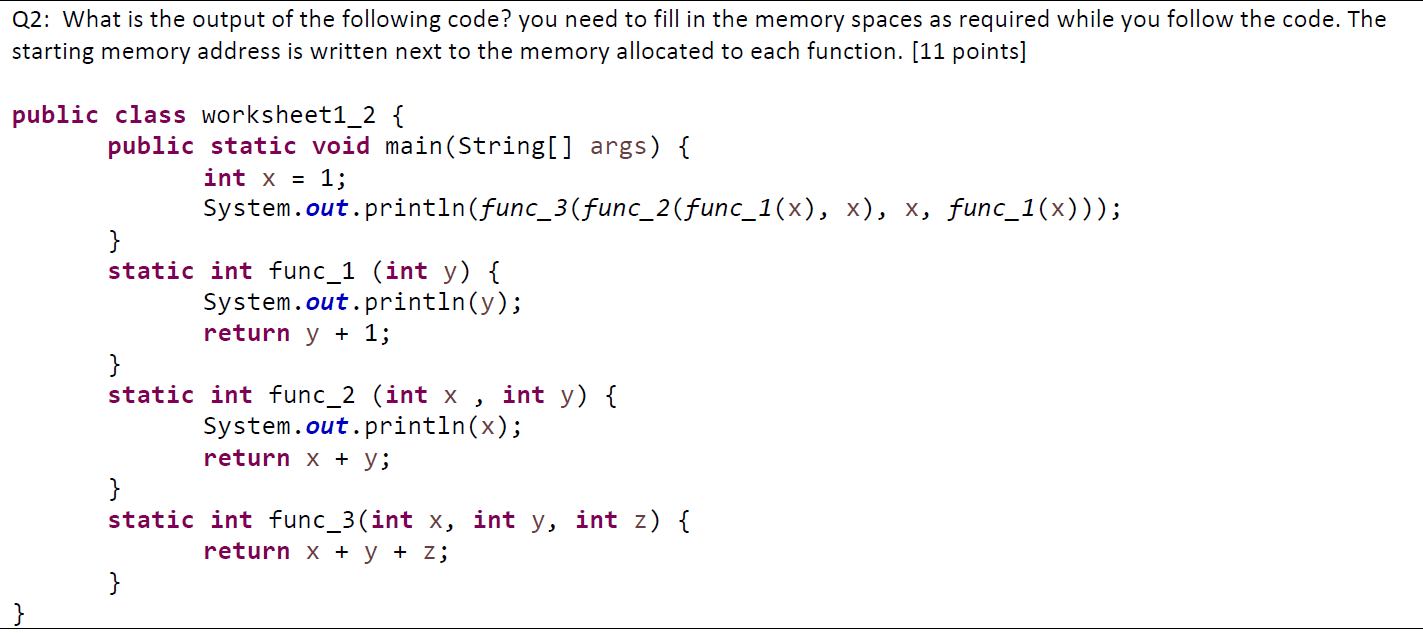 Solved Q2: What is the output of the following code? you | Chegg.com