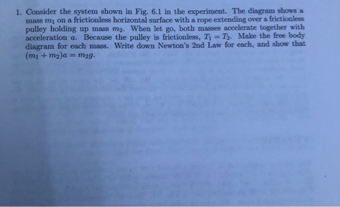 Solved 1. Consider the system shown in Fig. 6.1 in the | Chegg.com