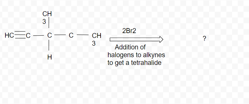 Solved Draw what would happen to 3-ethyl-1-pentyne in a | Chegg.com