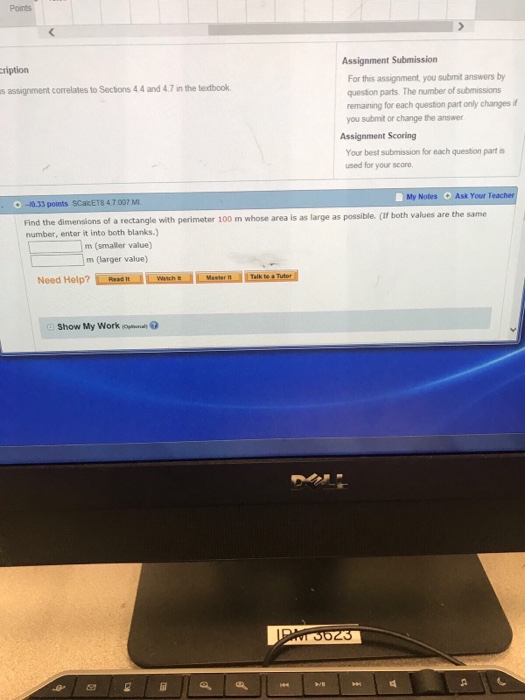Solved Find the dimensions of a rectangle with perimeter 100 | Chegg.com