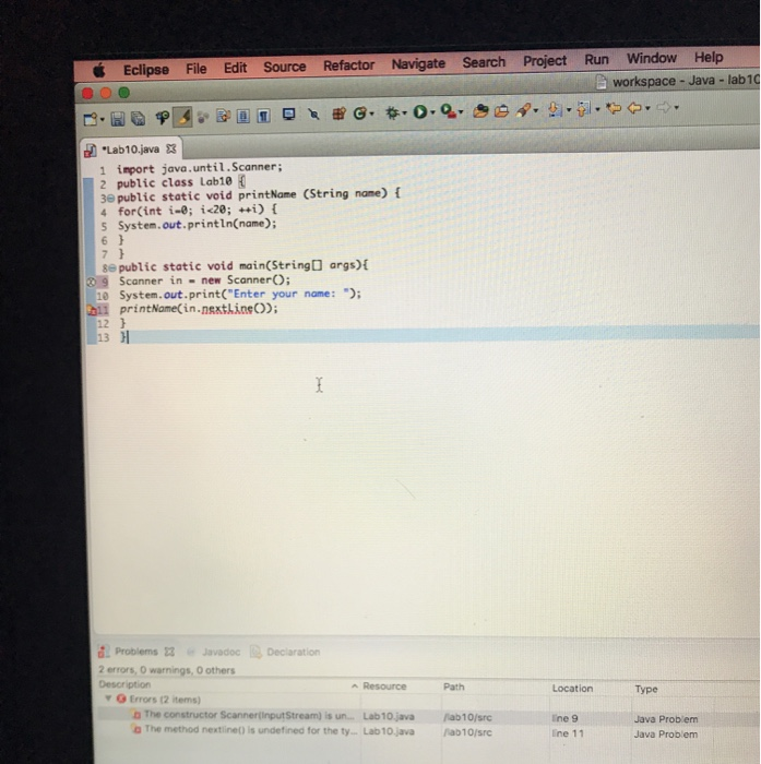 Solved Eclipse File Edit Source Refactor Navigate Search 