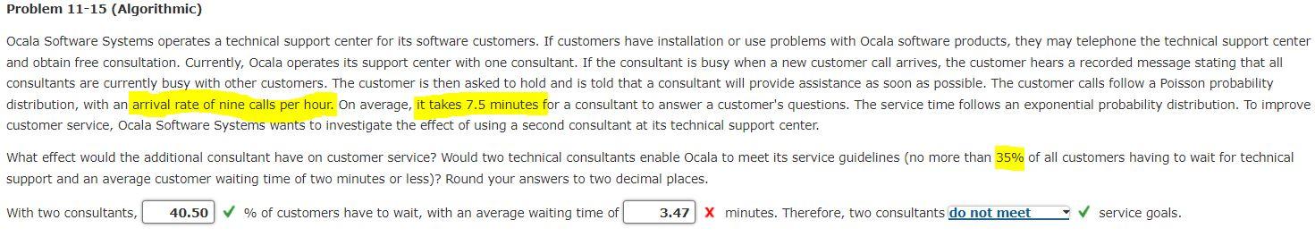 Solved Problem 11-15 (Algorithmic) Ocala Software Systems | Chegg.com