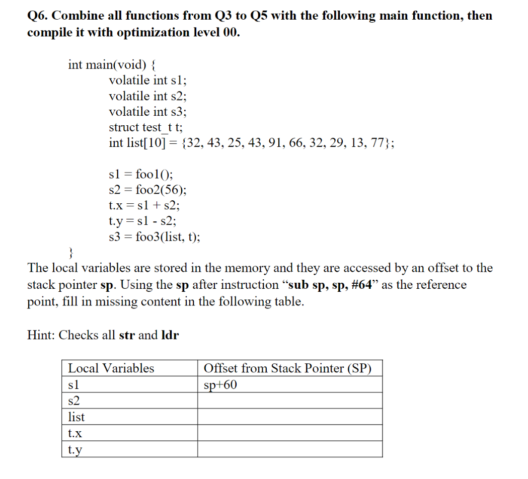 Solved Q6. Combine all functions from Q3 to Q5 with the | Chegg.com