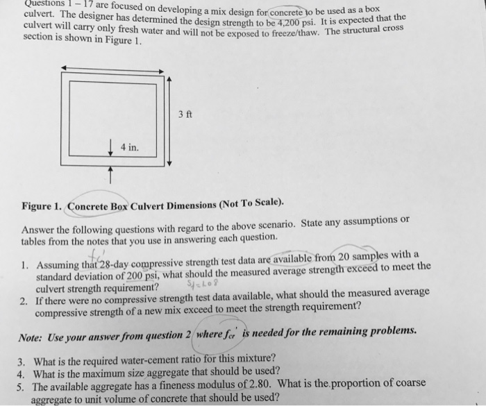 Solved Questions 1 - 17 are focused culvert. The designer | Chegg.com