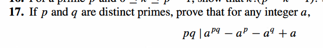 Solved 17. If p and q are distinct primes, prove that for | Chegg.com