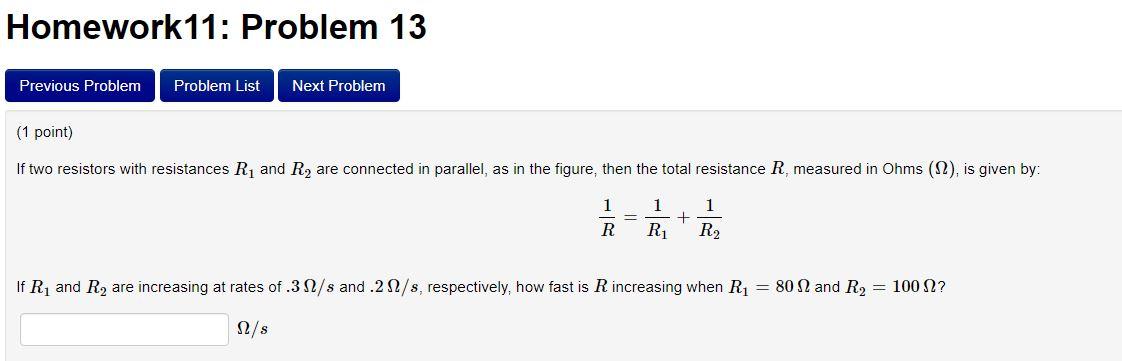 Solved Homework11: Problem 13 Previous Problem Problem List | Chegg.com