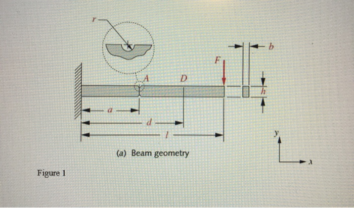 Solved A notched, rectangular cross-section cantilever bean | Chegg.com