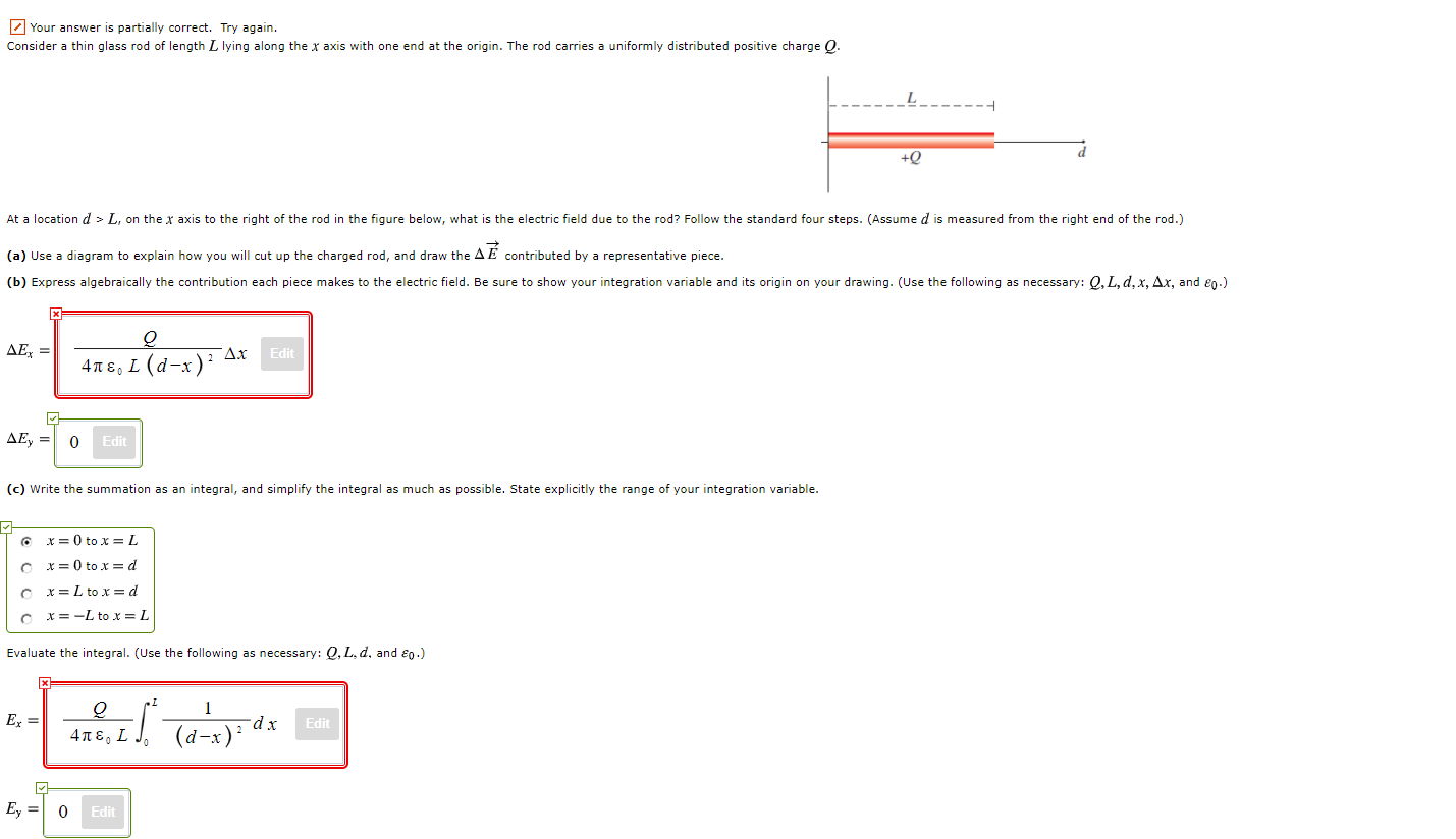 Solved Your answer is partially correct. Try again. Consider | Chegg.com