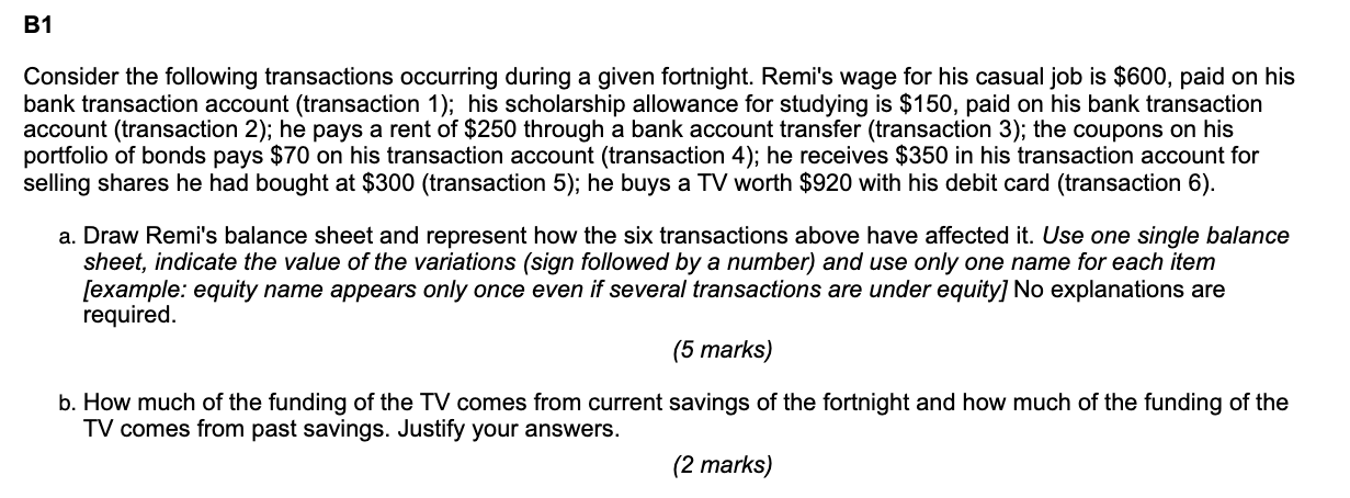 Solved Consider the following transactions occurring during | Chegg.com
