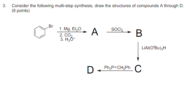 Solved 3. Consider the following multi-step synthesis, draw | Chegg.com
