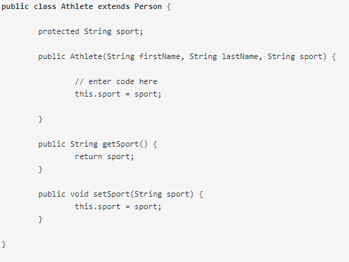 Solved public class Person { protected String firstName; | Chegg.com