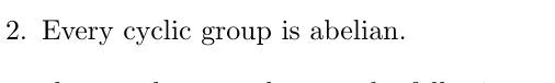 Solved 2. Every cyclic group is abelian | Chegg.com