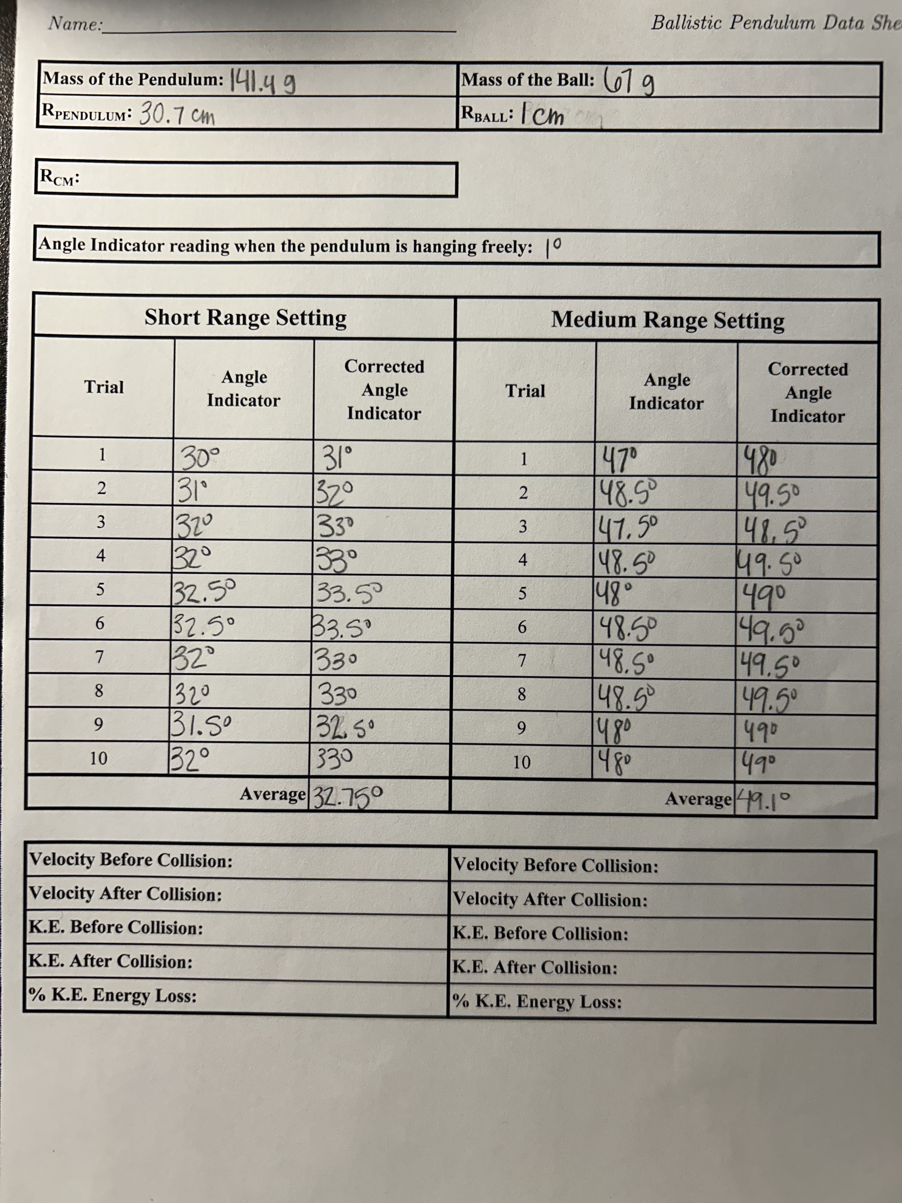 Solved Determine the center of mass of the pendulum-ball | Chegg.com
