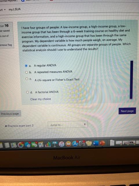 Solved I have four groups of people: A low-income group, a | Chegg.com