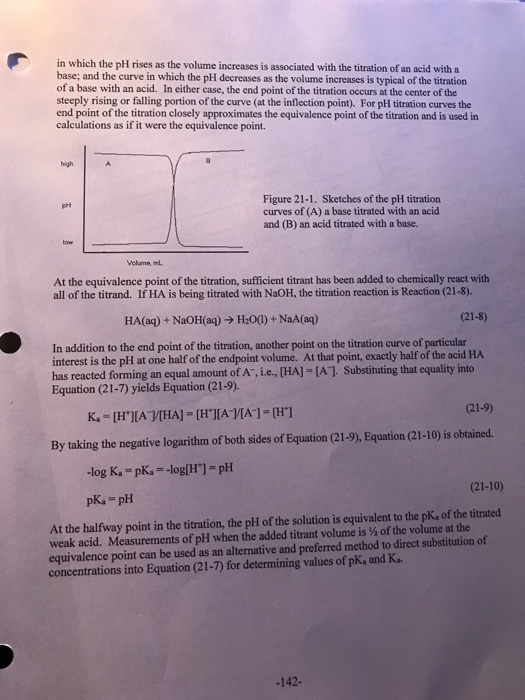 Solved pH Measurement and pH Titration Curve Prelaboratory | Chegg.com