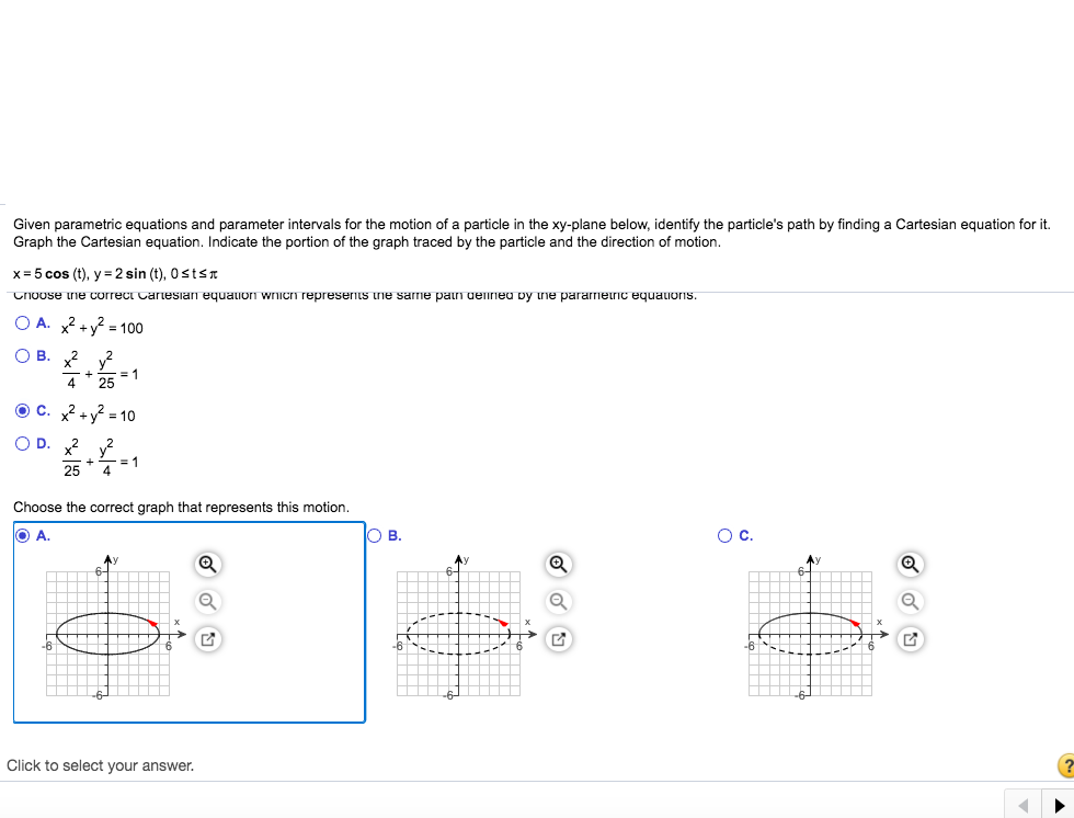 Solved Given parametric equations and parameter intervals | Chegg.com