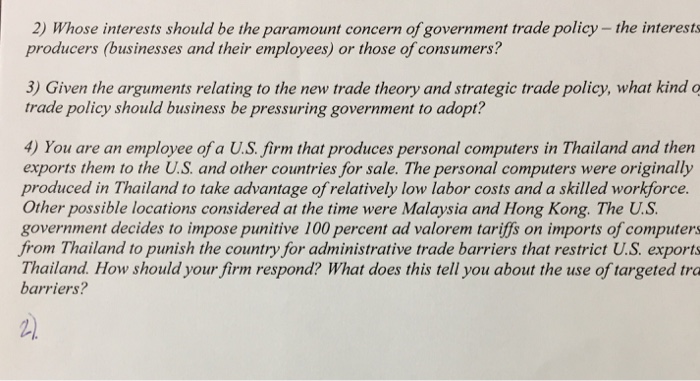 Solved 2) Whose interests should be the paramount concern of | Chegg.com