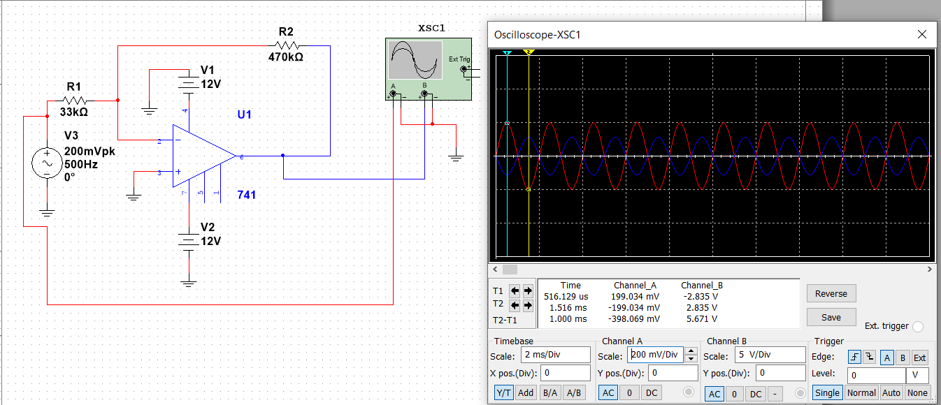 Solved Oscilloscope-XSC1 | Chegg.com