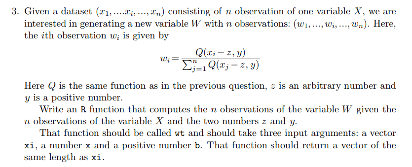 Given a dataset (x1,…xi,…,xn) consisting of n | Chegg.com