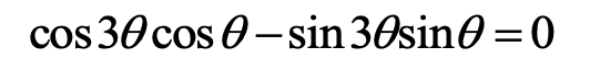 Solved cos 30 cos -sin 30sin=0 | Chegg.com