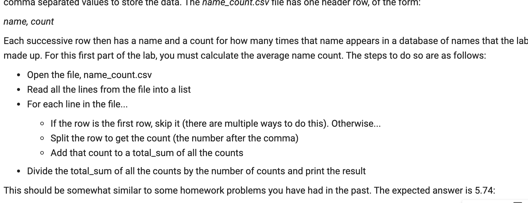 (Solved) : Comma Separated Values Store Data Hamecountcsv File One ... (Solved) : Comma Separated Values Store Data Hamecountcsv File One ...