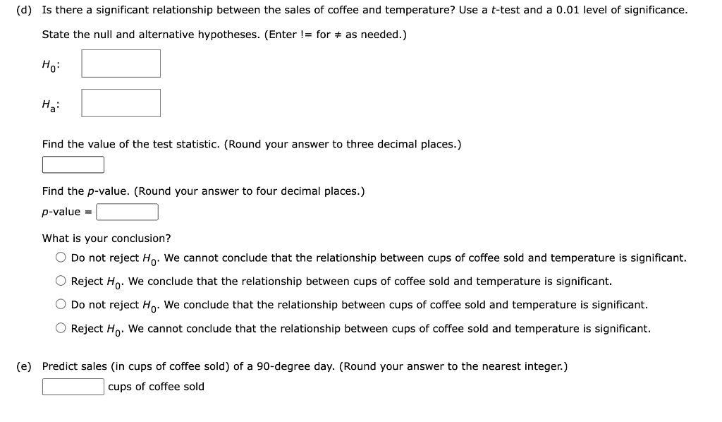 Solved (a) Which variable is the dependent variable? cups of | Chegg.com